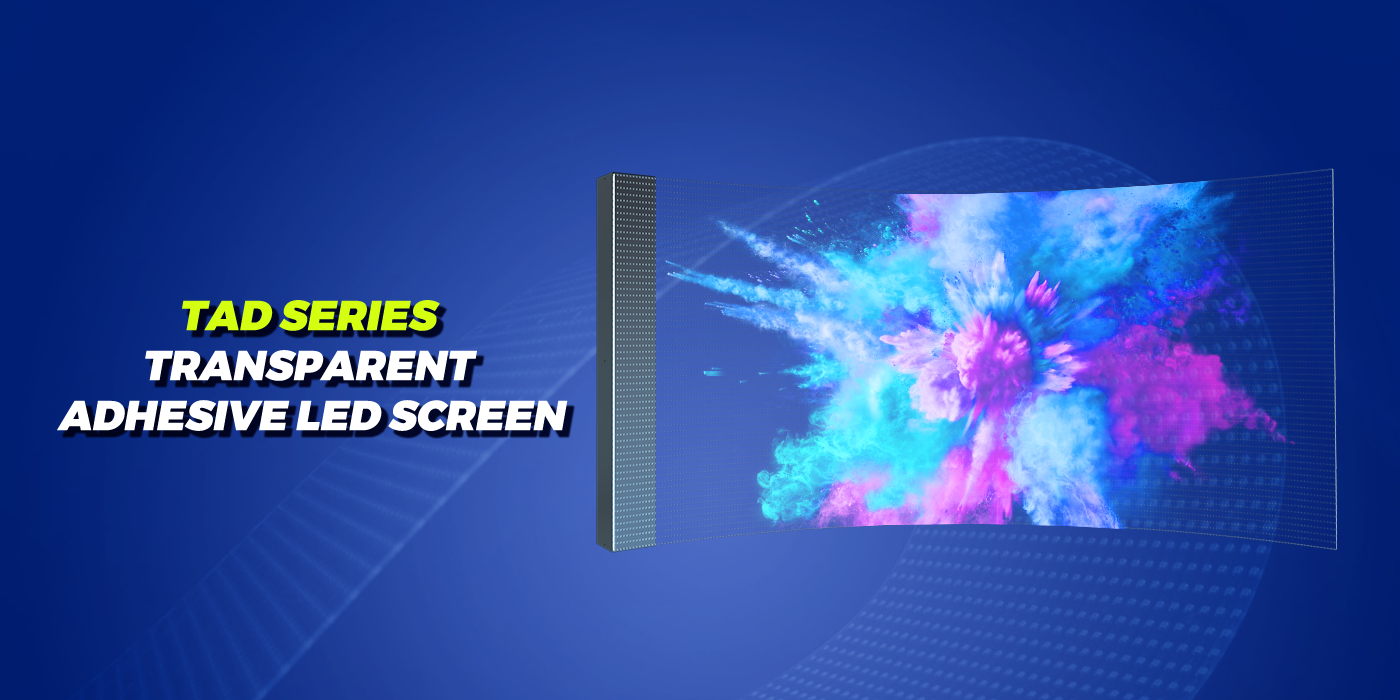 TAD Series Transparent Adhesive LED Display for Glass Walls & Window ...